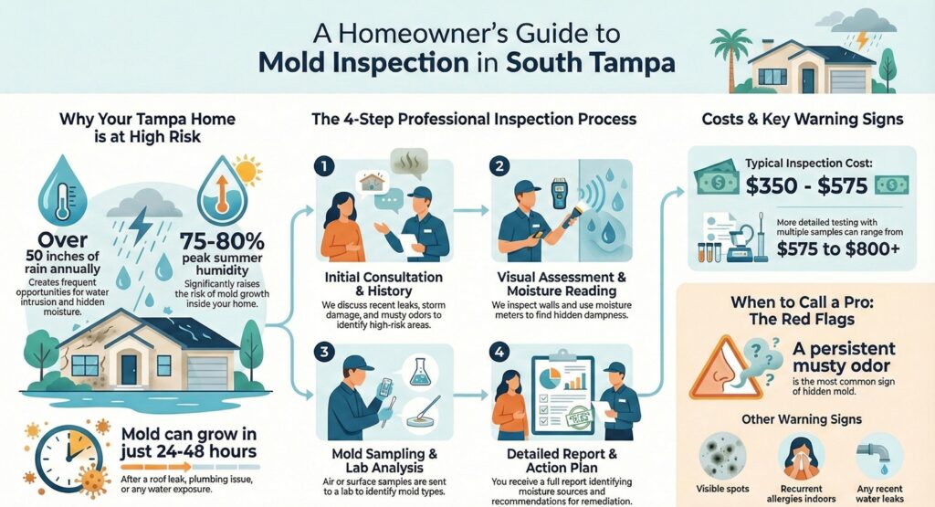 South Tampa Mold Inspection Guide: Costs, Timeline, Red Flags, And When ...